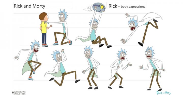 Animación, Arte y Diseño de Personajes en Rick and Morty