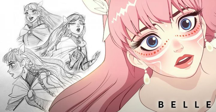 Película anime BELLE con Cartoon Saloon y Disney