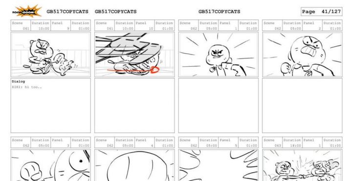 10 Lecciones para Storyboard con Cartoon Network
