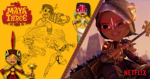 Diseño de Personajes y Producción detrás de Maya y los Tres
