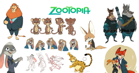 Arte Conceptual y Diseño de Personajes en Zootopia