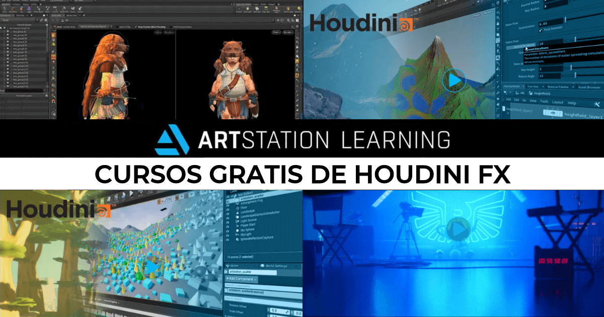 Cursos para Aprender a Usar Houdini FX en ArtStation