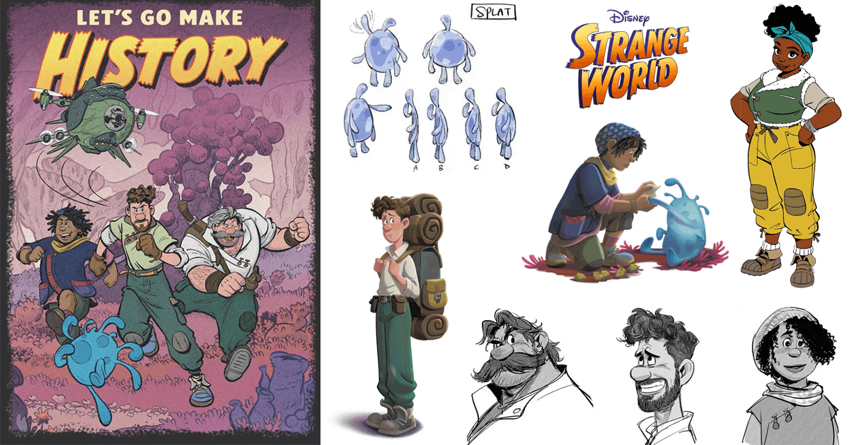 Arte Conceptual y Diseño de Personajes en Strange World